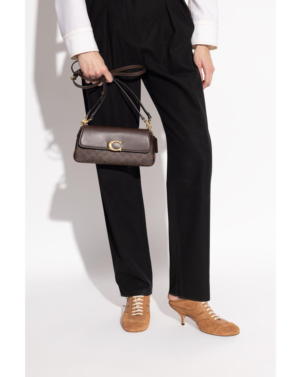 COACH 'Jet' Shoulder Bag in Black | Lyst