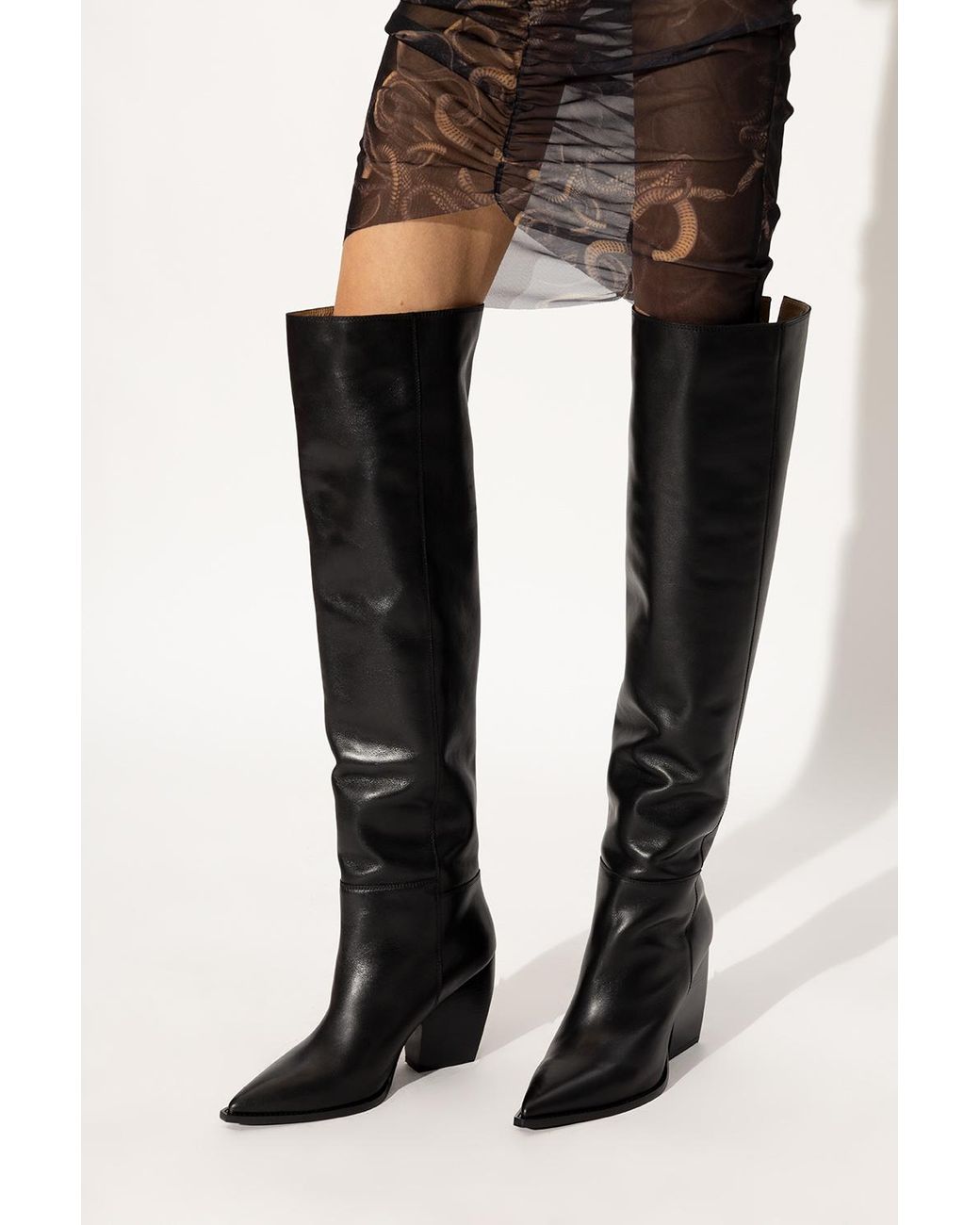 AllSaints 'reina' Heeled Boots in Black | Lyst AllSaints 'reina' Heeled Boots in Black | Lyst