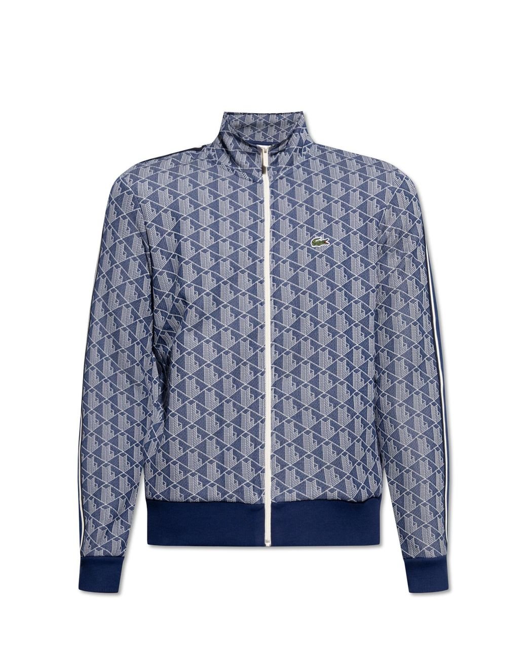 Lacoste Track Jacket With Monogram in Blue for Men | Lyst UK