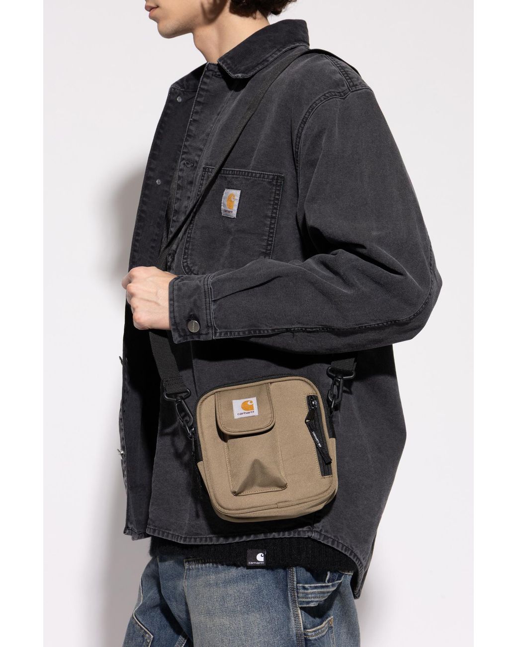 Carhartt "Essentials Small" Shoulder Bag in Black for Men | Lyst UK