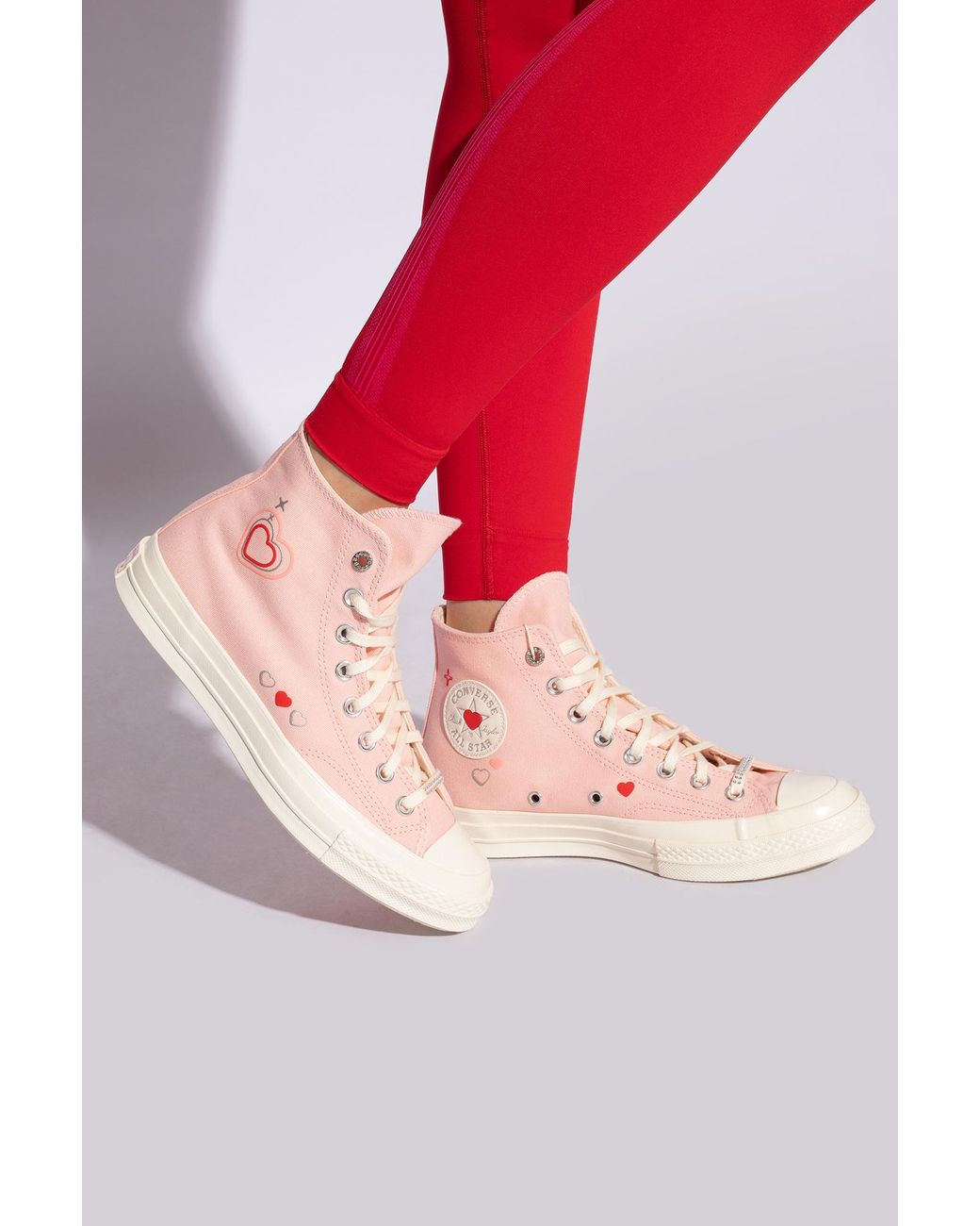Converse ‘Chuck 70 Y2K Heart’ High-Top Sneakers in Pink | Lyst