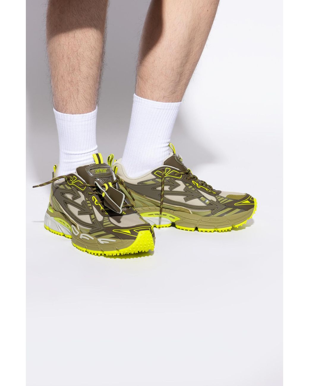 Off-White c/o Virgil Abloh Sport Shoes 'Ow Be Right Back' in Green for ...