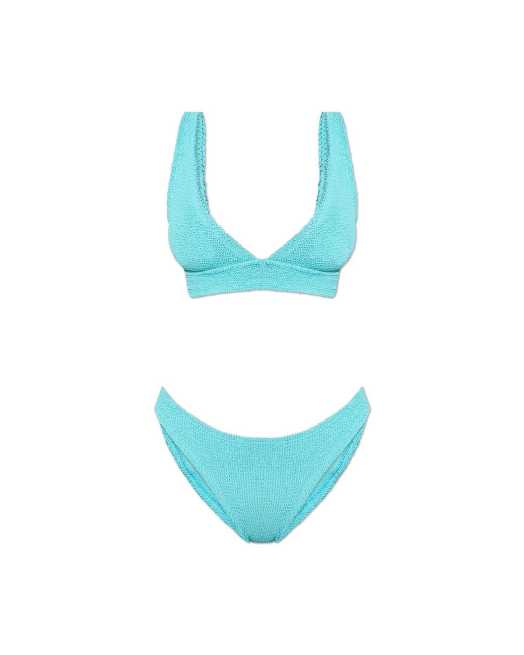 Hunza G Two-Piece Swimsuit "Clara" in Blue | Lyst UK