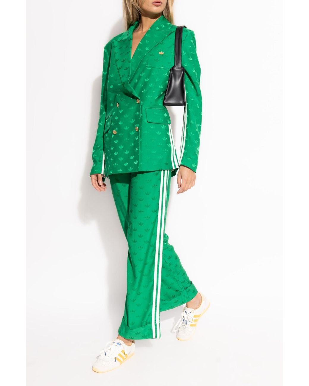 adidas Originals Blazer With Monogram in Green | Lyst
