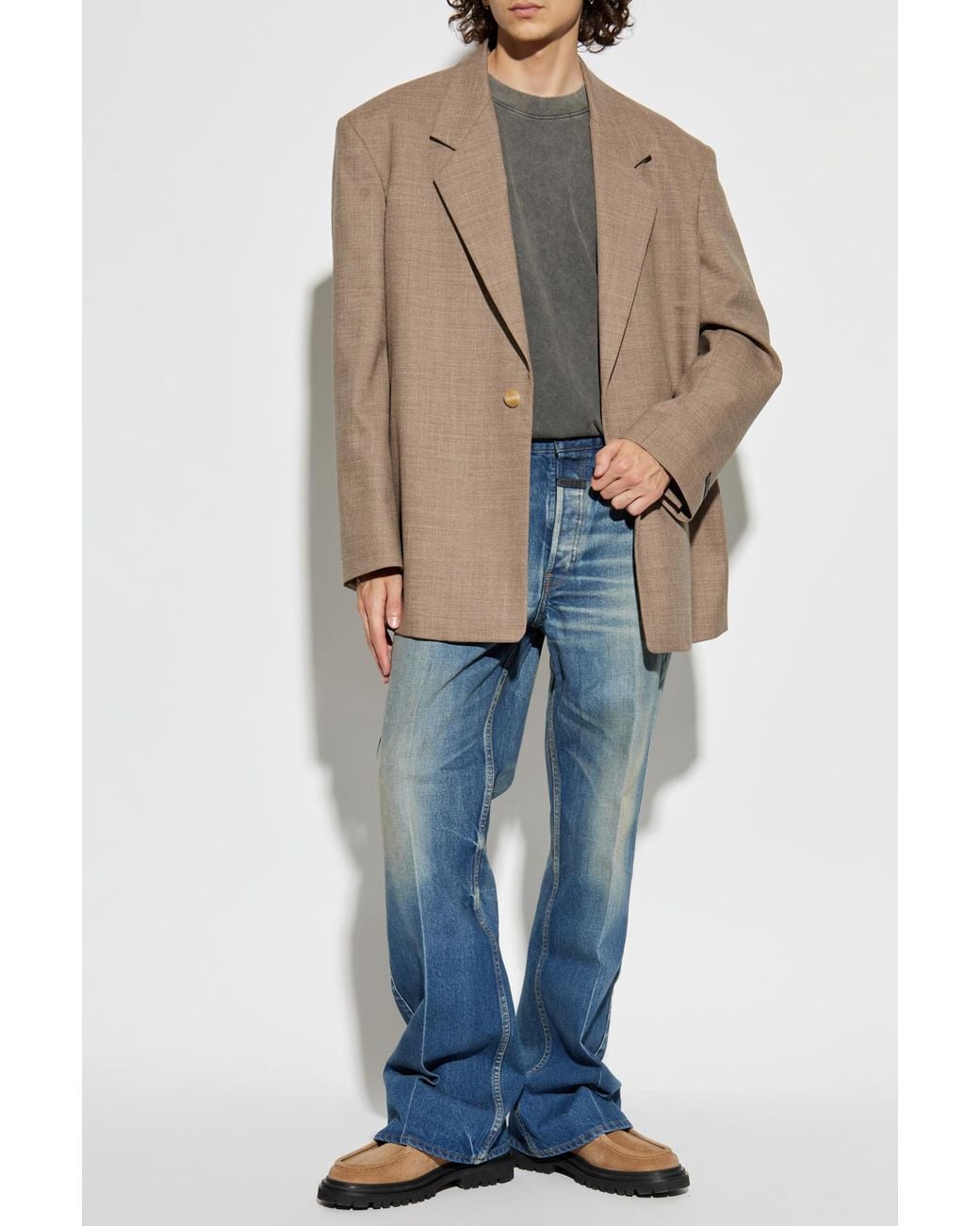 Fear Of God Wool Suit in Brown for Men | Lyst UK