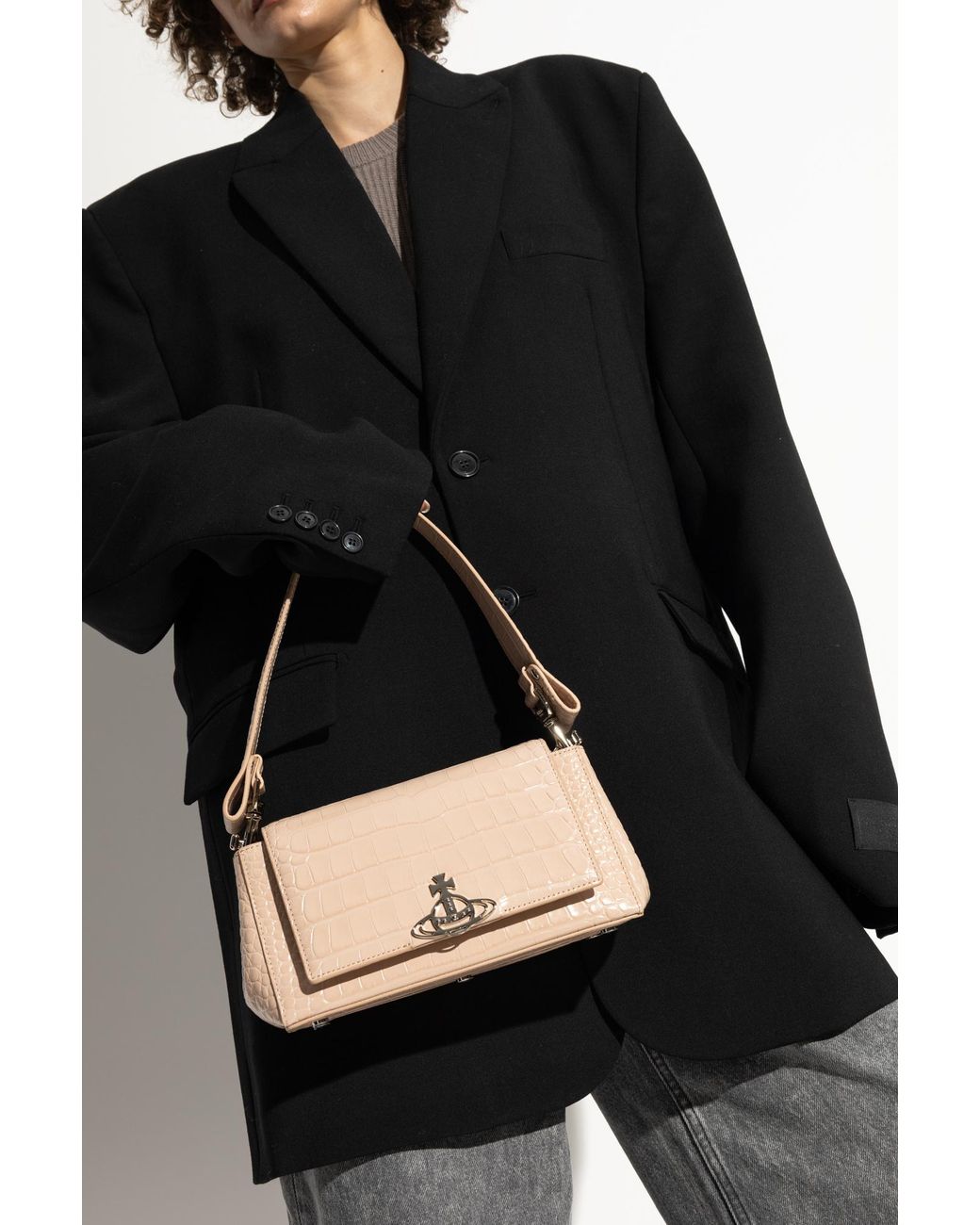 Vivienne Westwood Shoulder Bag 'Hazel Medium' in Black | Lyst