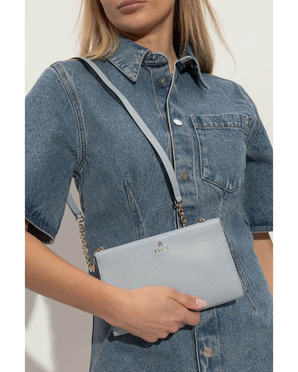 Furla Shoulder Bag Cameria Mini in Blue | Lyst