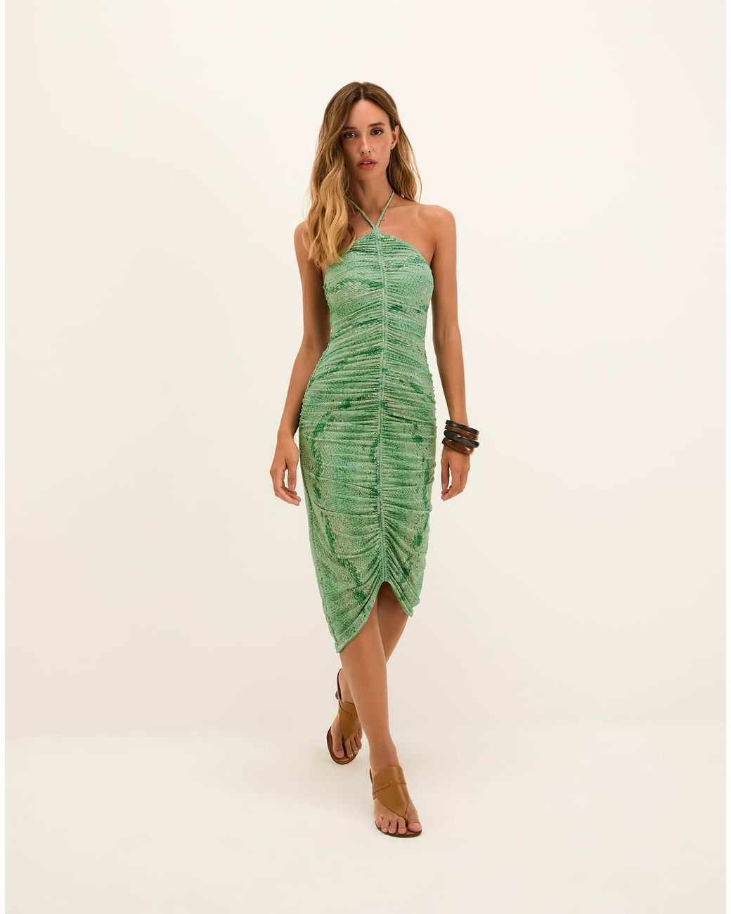 ViX Day Midi Dress in Green | Lyst