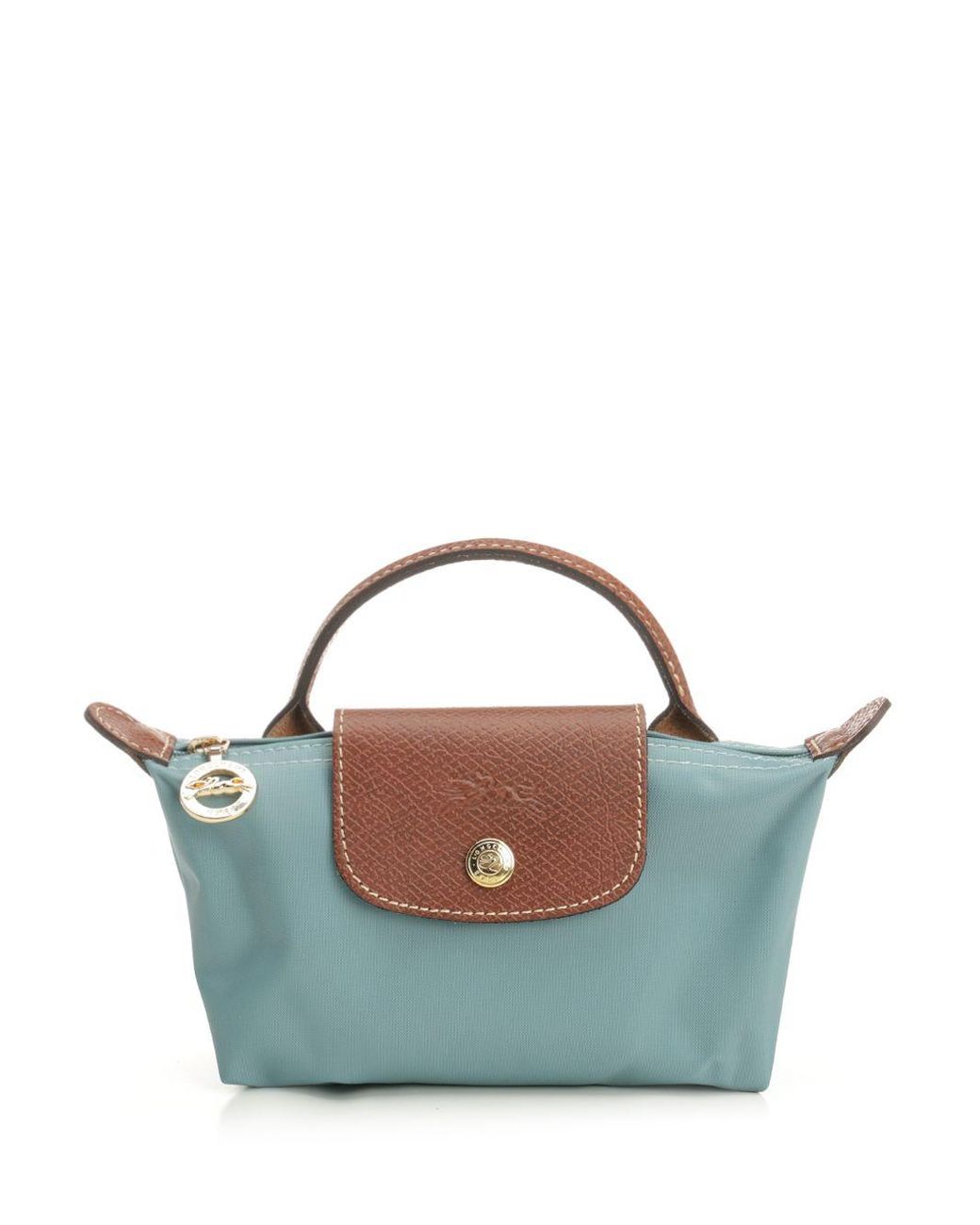 Longchamp Le Pliage Original Small Leather Goods Light in Blue | Lyst