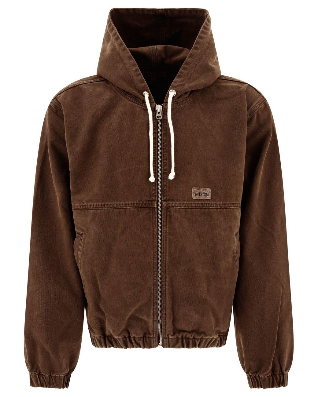 Stussy Work Jacket In Unlined Canvas Jackets in Brown for Men | Lyst