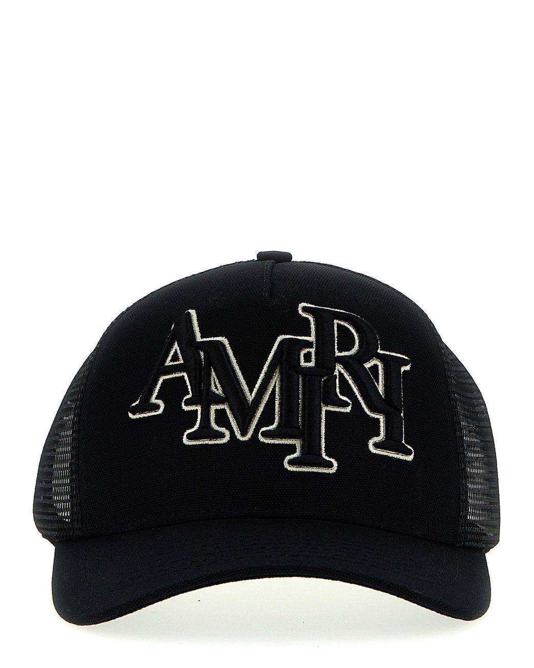 Amiri Staggered Logo Hats in Black for Men | Lyst