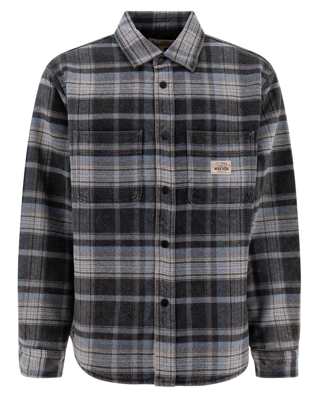 Stussy "Heavy Washed" Overshirt Jacket in Black for Men | Lyst
