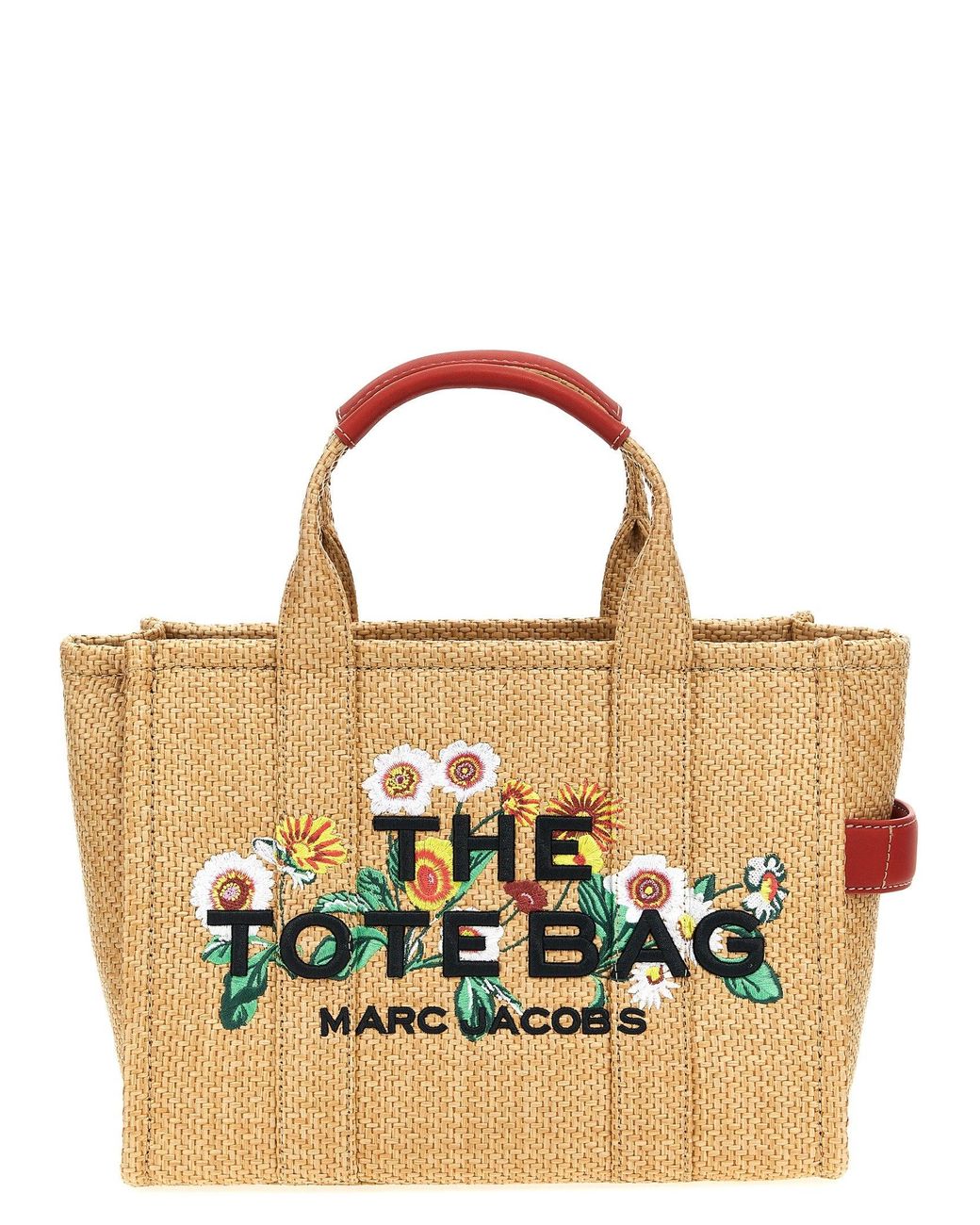 Marc Jacobs 'The Daisy Woven Medium Tote' Shopping Bag in Metallic | Lyst