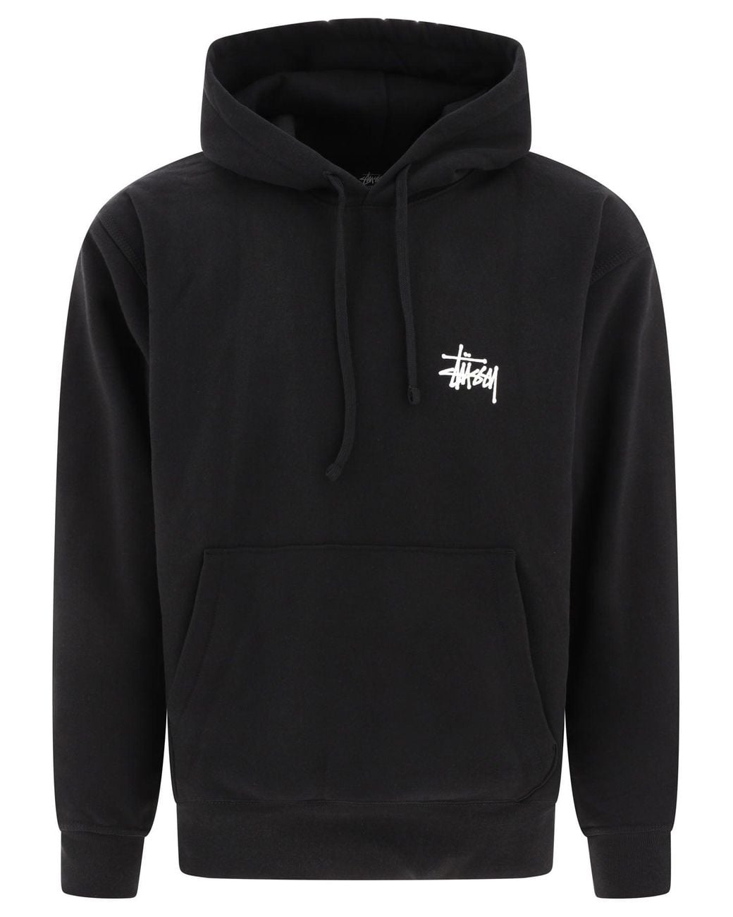 Stussy "Basic Stussy" Hoodie in Black for Men | Lyst