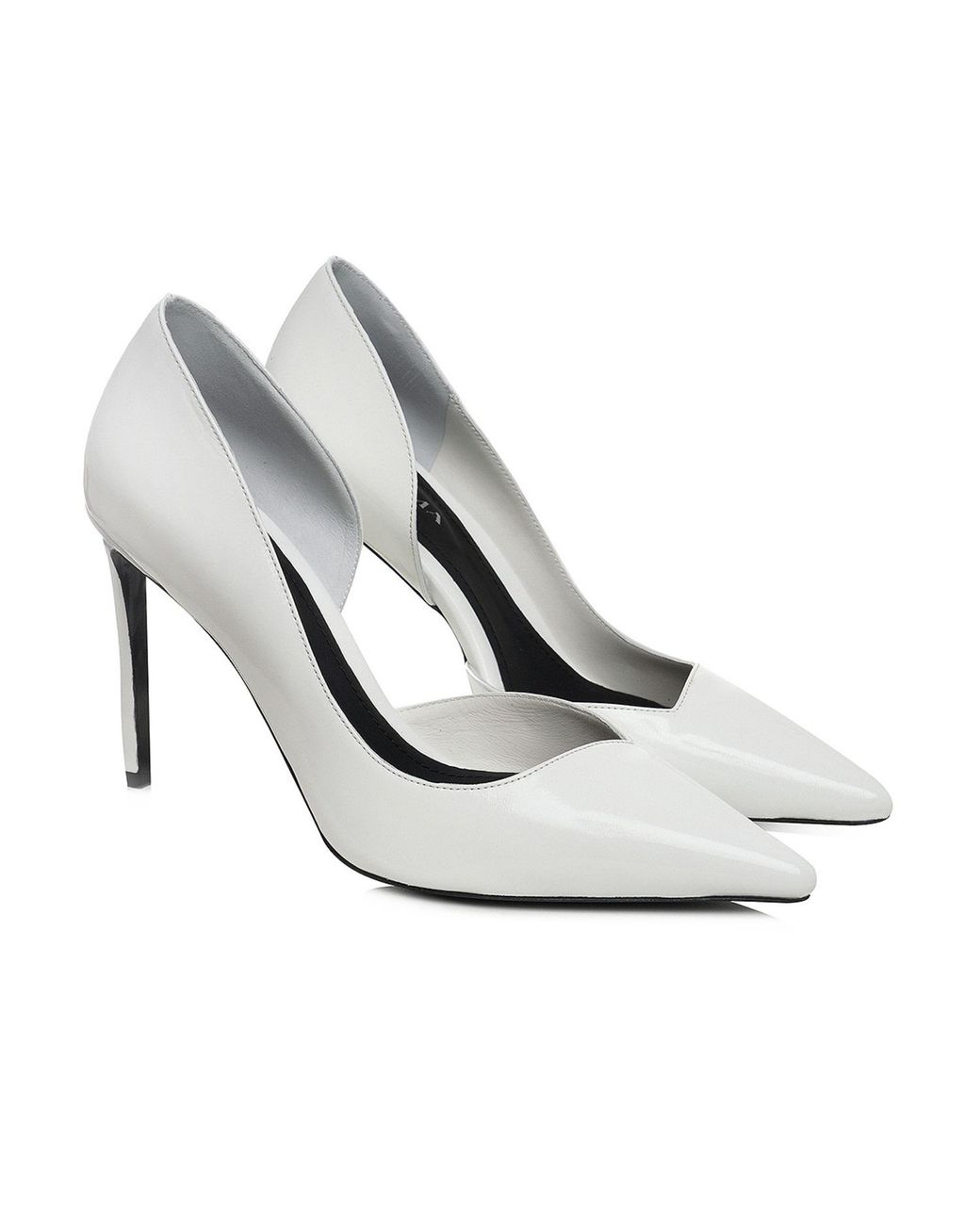 Ginissima Samantha Asymmetric Cut Out Pumps in White | Lyst UK