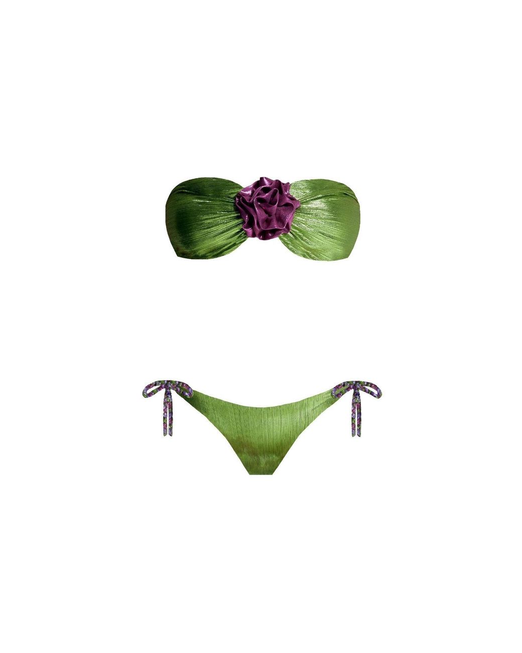 Nur Karaata Lou Lou's Bikini Set in Green | Lyst