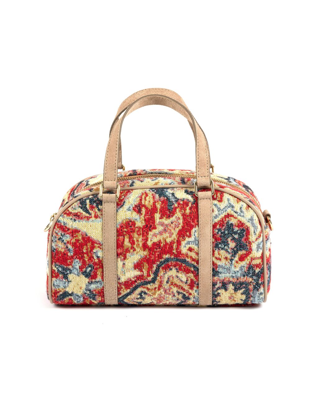 SJW BAGS LONDON Neutrals Mary Mini Duffle Bag in Red | Lyst