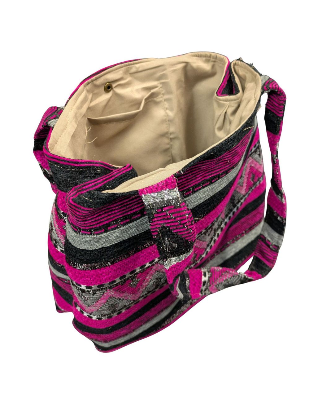 Berber Leather The Nador Large Expandable Fabric Tote in Purple | Lyst