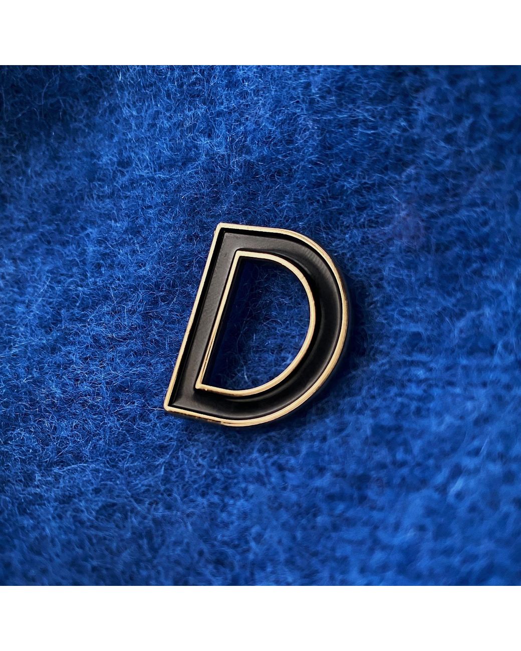Make Heads Turn Enamel Letter D Pin in Black | Lyst UK
