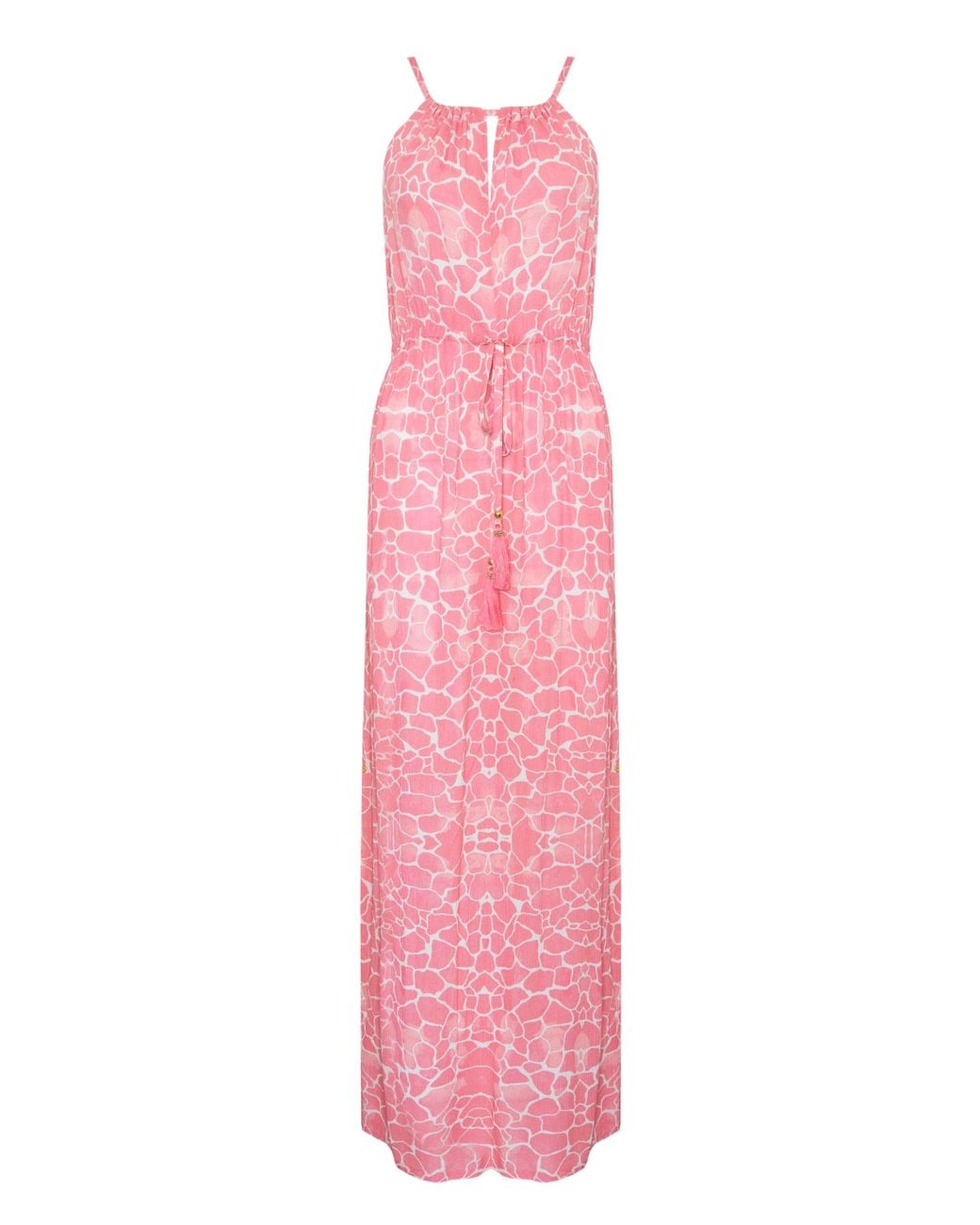 Sophia Alexia Candy Pebbles Antigua Crinkle Maxi Dress in Pink | Lyst