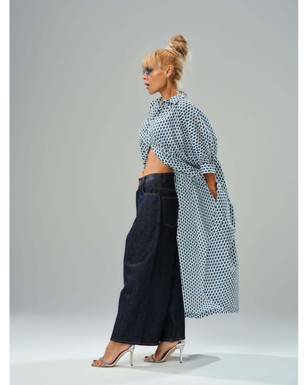 Clothes by Locker Room Wide-Leg Denim Jeans in Blue | Lyst