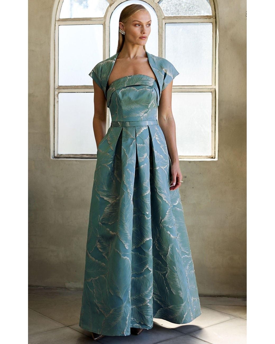 SACHA DRAKE Atelier Bolero & Gown Set in Green | Lyst UK