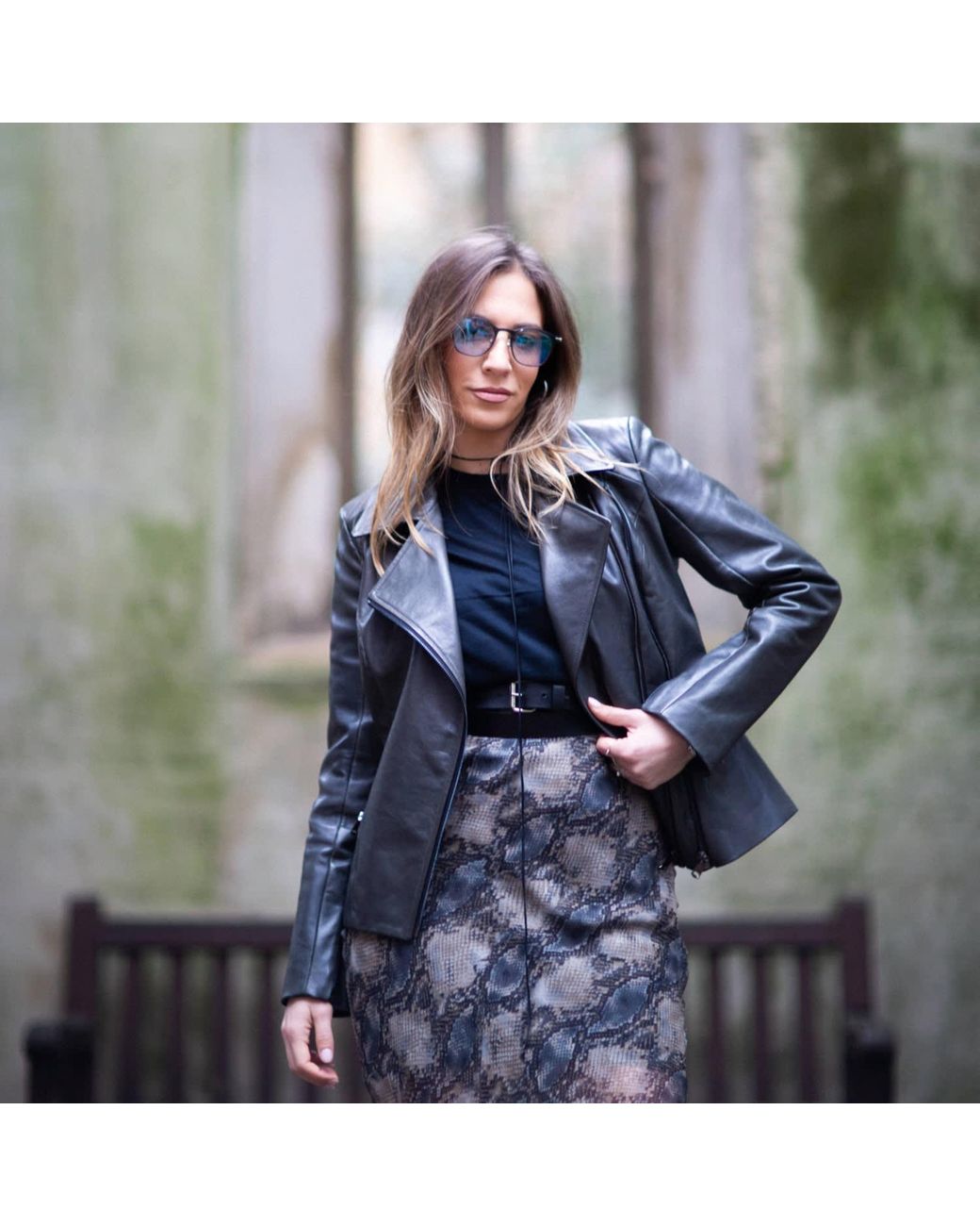 MIONÈ Leather Jacket in Black | Lyst