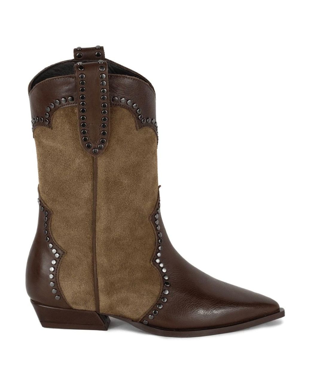 Keith Scarrott Shoes Arzano Suede Cowboy Boot in Brown | Lyst UK