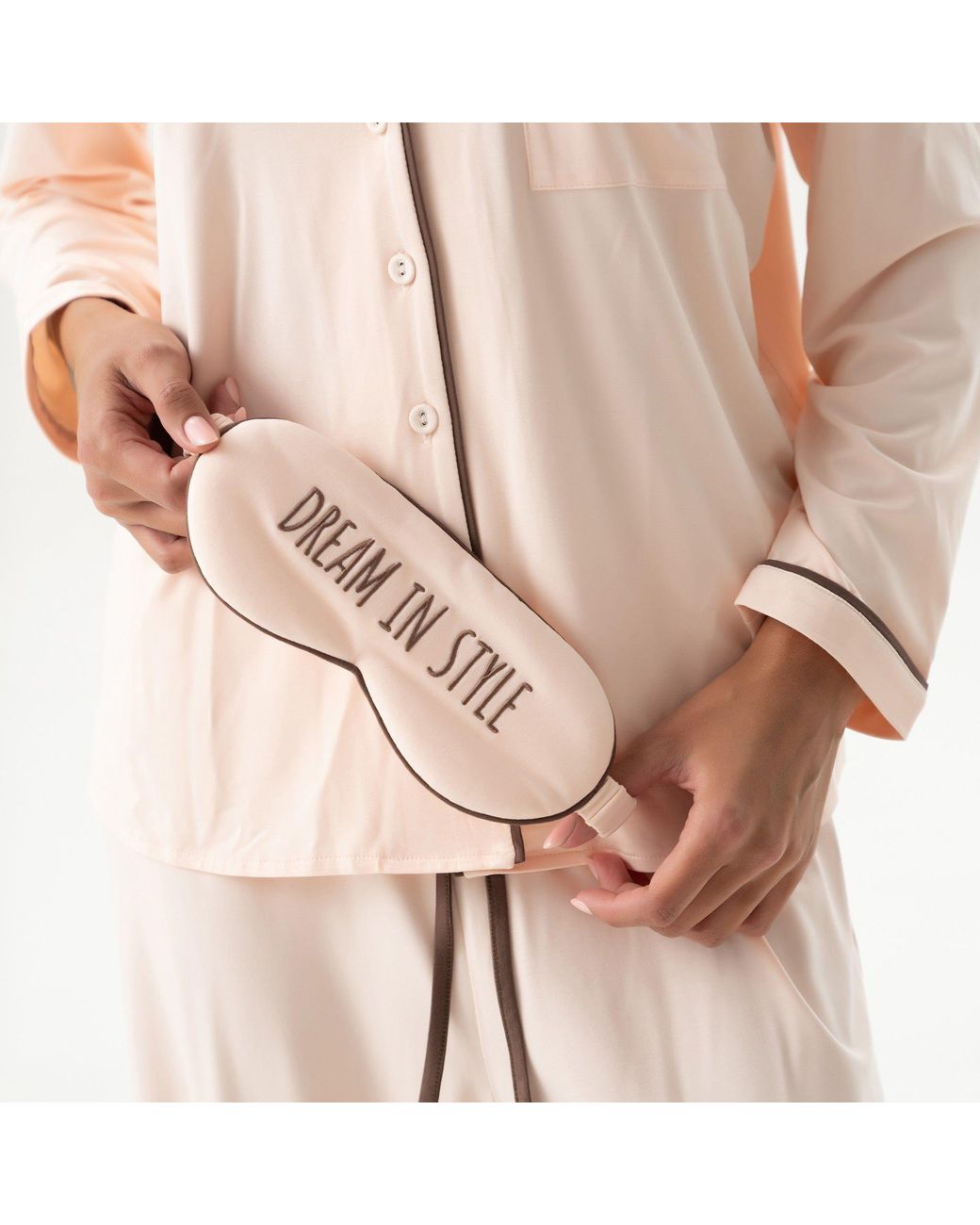 Nokaya Bamboo Long Pyjama Set in Pink | Lyst