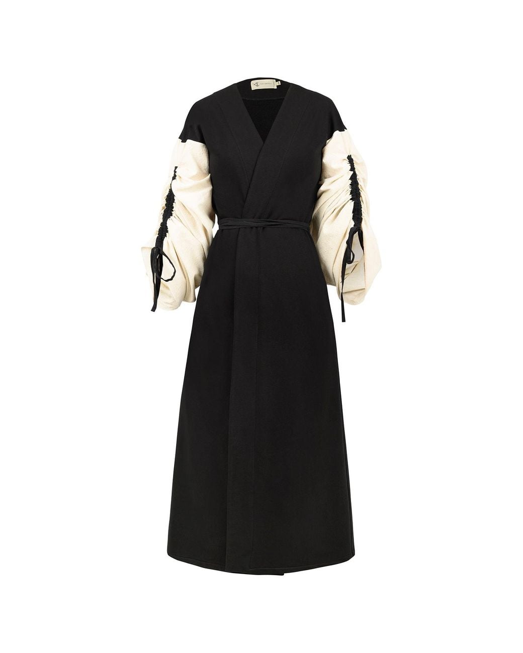 ALINA CERNĂTESCU Neutrals Astrid Maxi Cotton Adjustable Statement ...