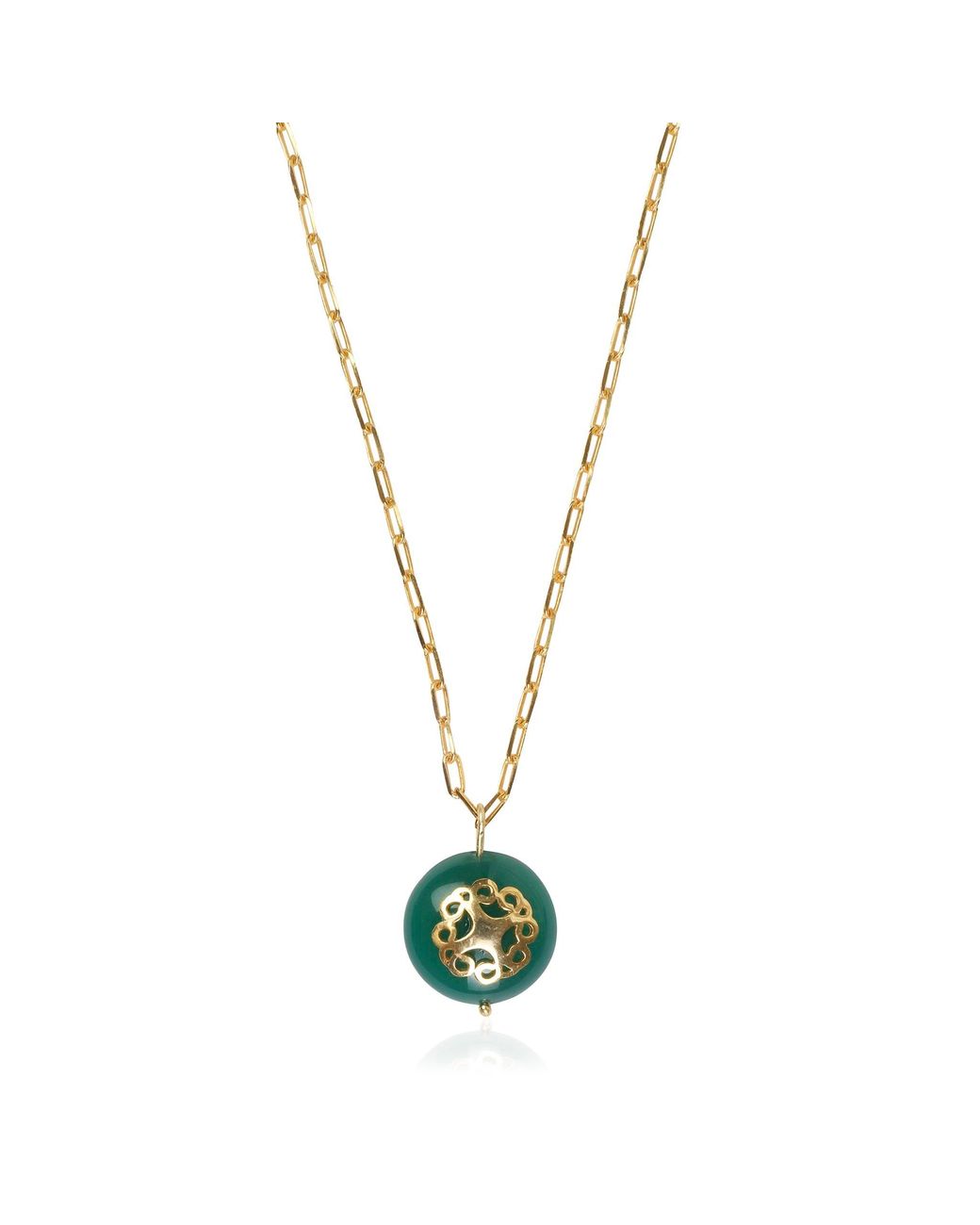 Lila Rasa Melange Necklace Onyx in Metallic | Lyst