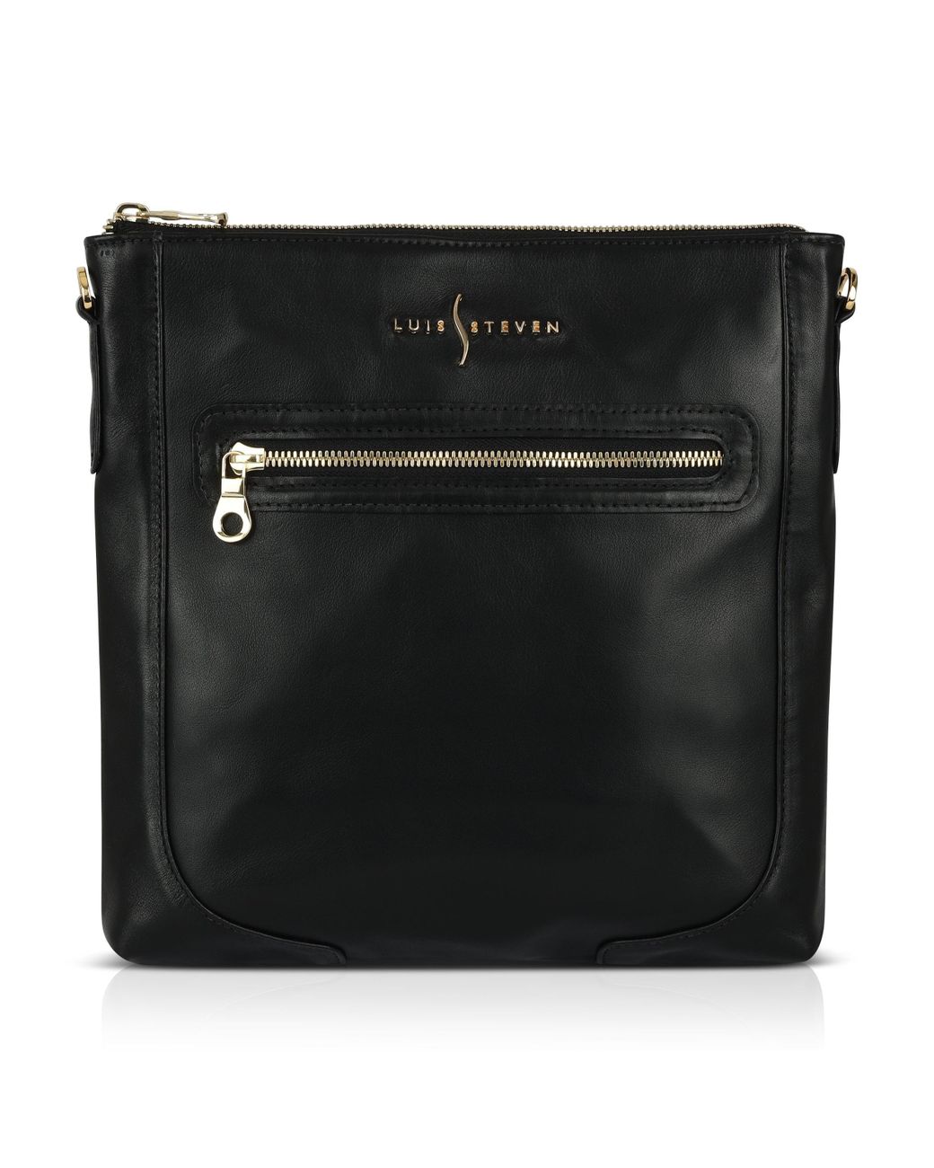 Luis Steven Flat Messenger in Black | Lyst