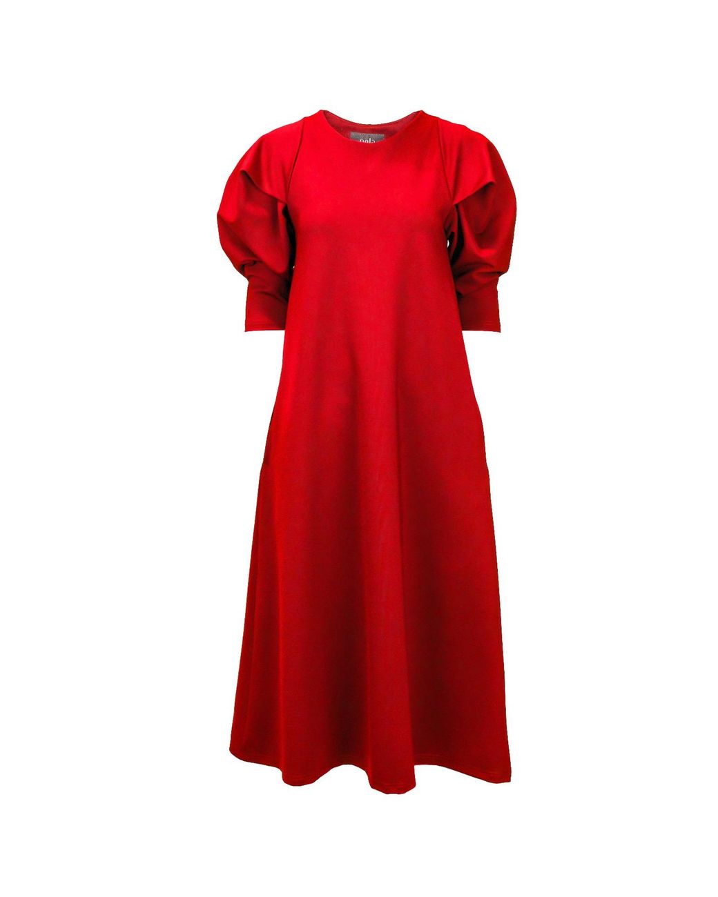 Nola Lily Midi Dress in Red | Lyst UK