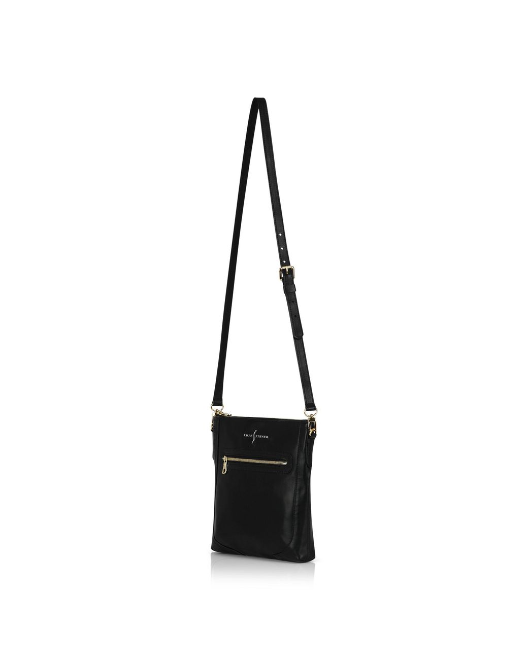 Luis Steven Flat Messenger in Black | Lyst