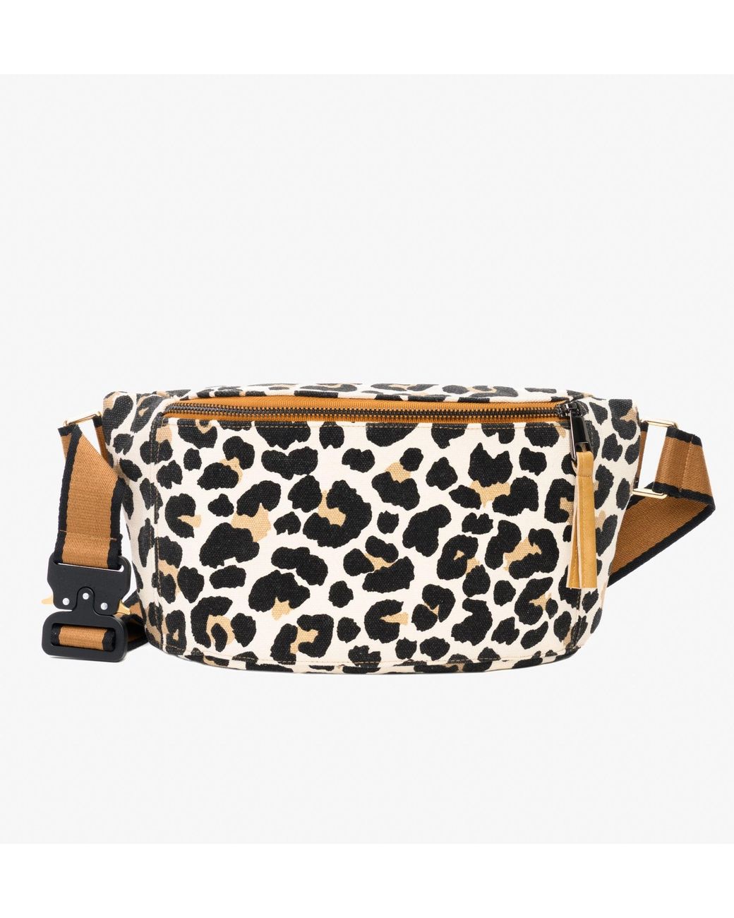 L2R THE LABEL Leopard-Print Chloe Fanny Pack in Black | Lyst UK