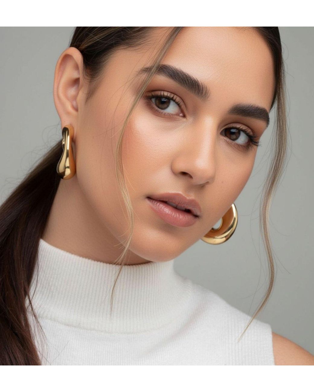 Uchi and Soto Nami Wave Hoops in Metallic | Lyst UK