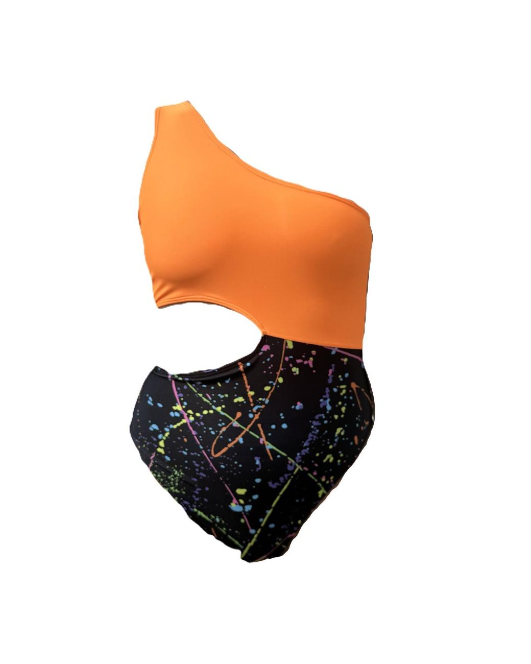 Brasini Swimwear ' / Baiana Cut Out One Piece Swimsuit in Orange | Lyst