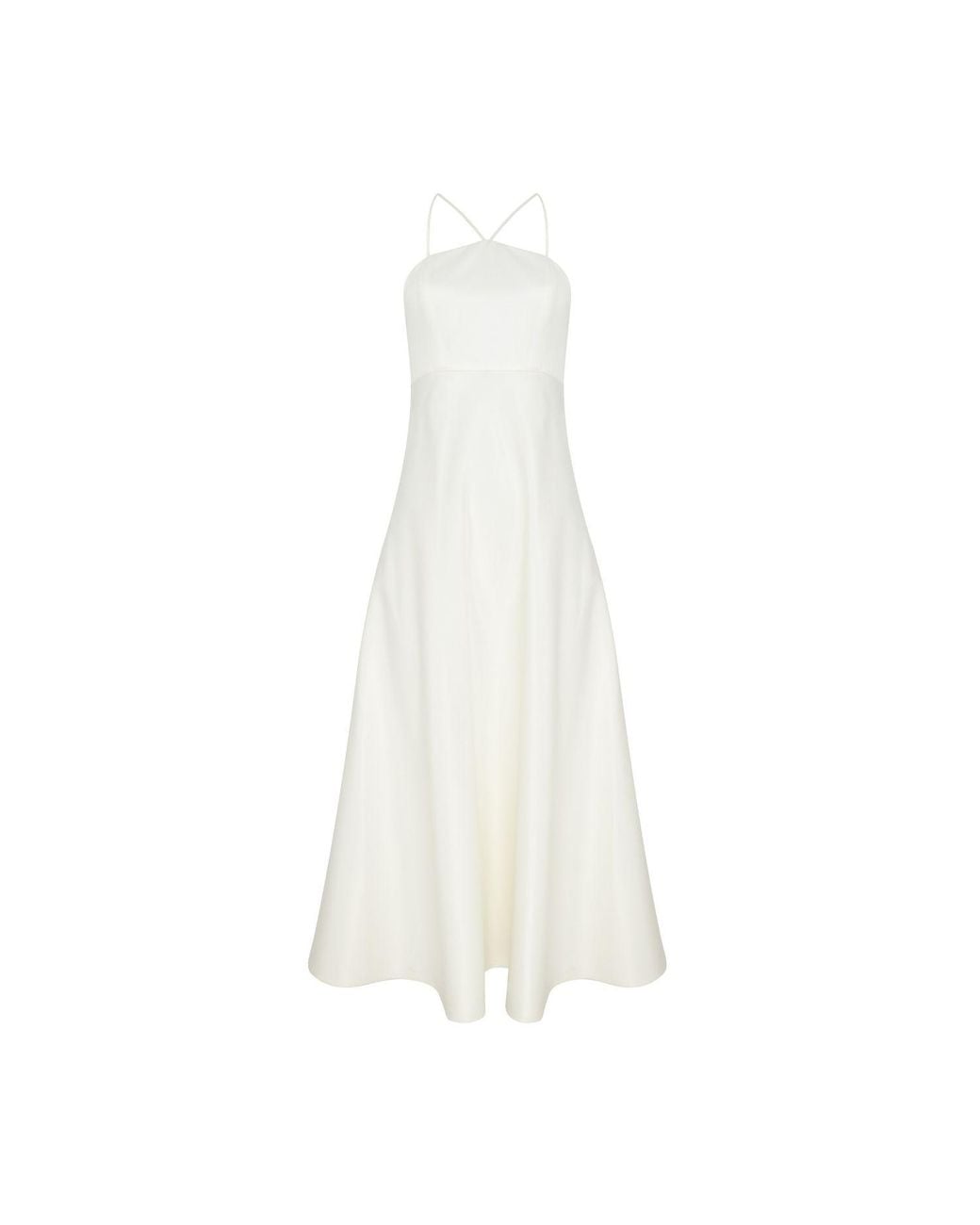NAZLI CEREN Riley Midi Dress in White | Lyst