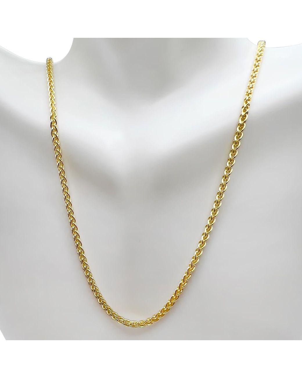 Kylie Harper Italian Foxtail Wheat Chain in Metallic for Men | Lyst