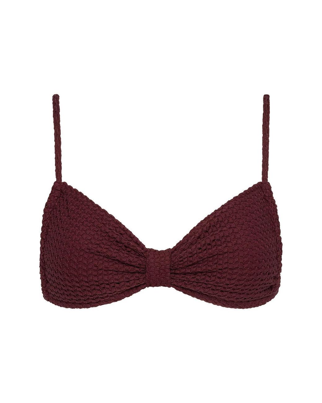 Montce Crochet Devin Bikini Top in Purple | Lyst UK