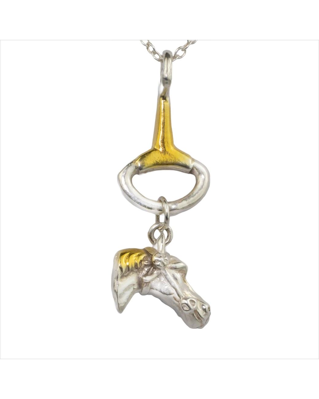 Simon Kemp Jewellers Horse Head And Snaffle Bit Pendant Eighteen. Carat ...