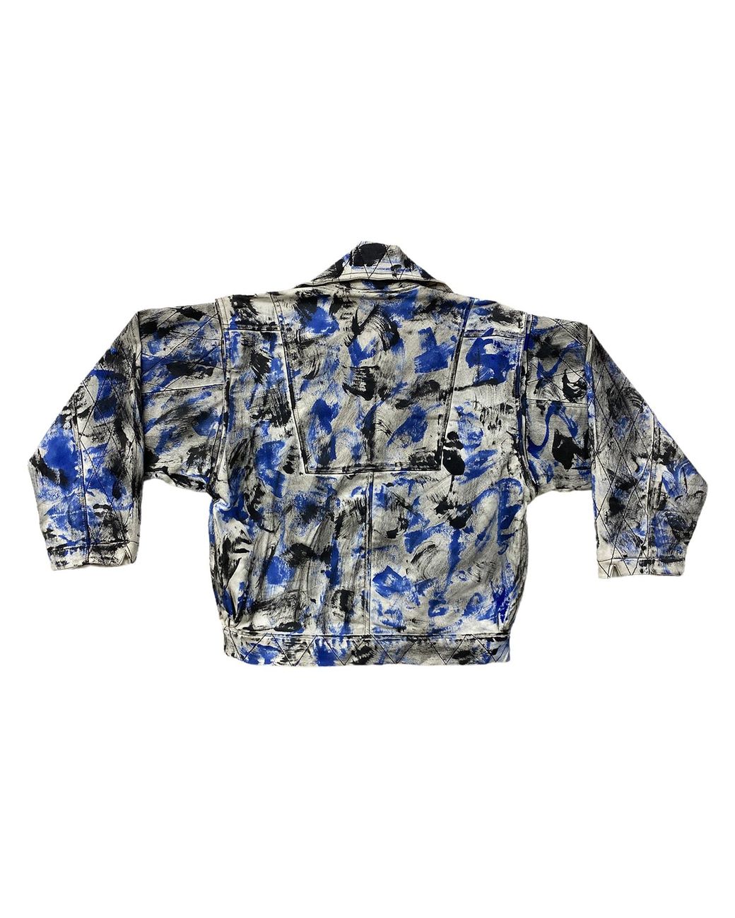Zasta Studio Color Palette Raw Denim Oversized Jacket E Two in Blue for ...
