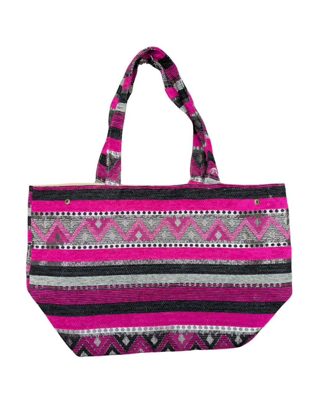 Berber Leather The Nador Large Expandable Fabric Tote in Purple | Lyst