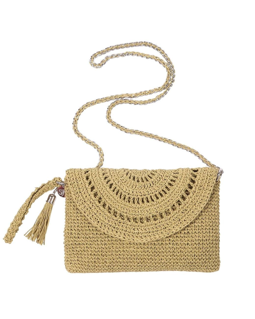 SJW BAGS LONDON Grace Hand Crochet Bag in Metallic | Lyst