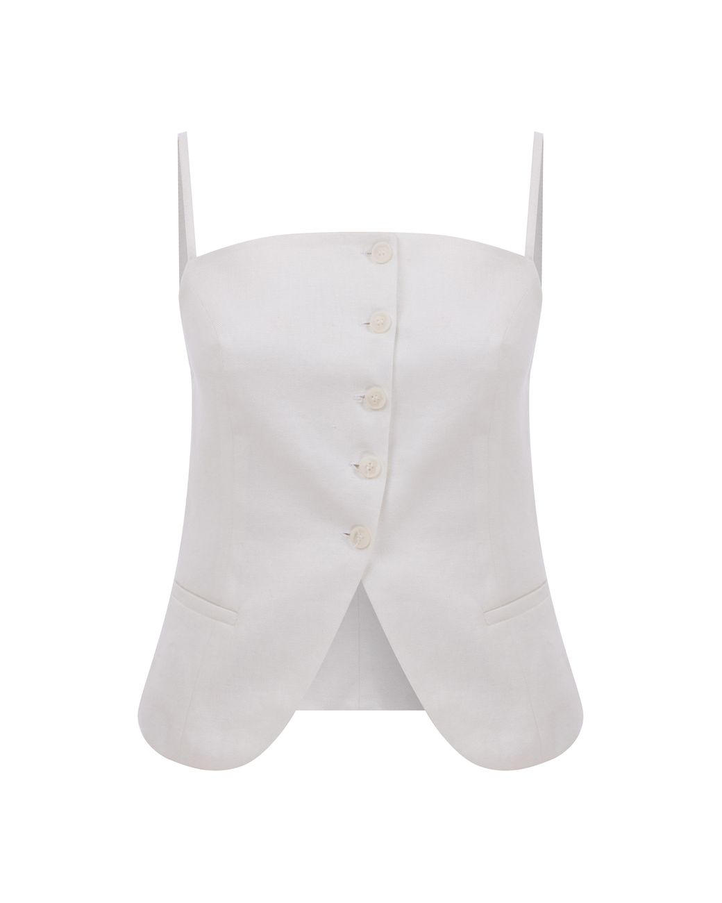 NAZLI CEREN Marona Linen Top in White | Lyst