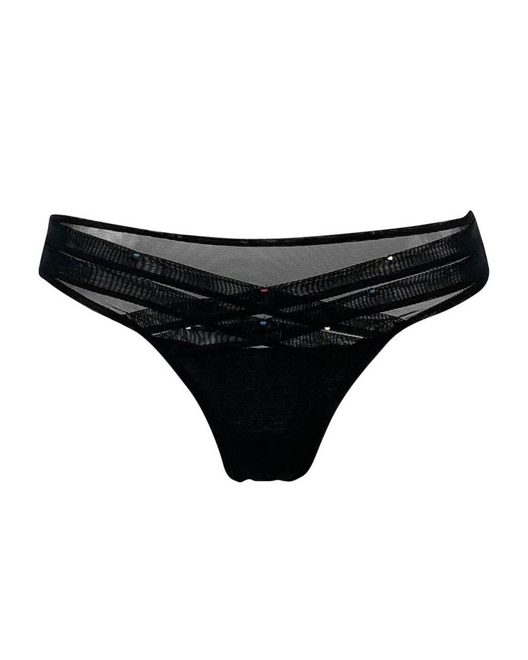 Nokaya Crossing Lines Bikini in Black | Lyst
