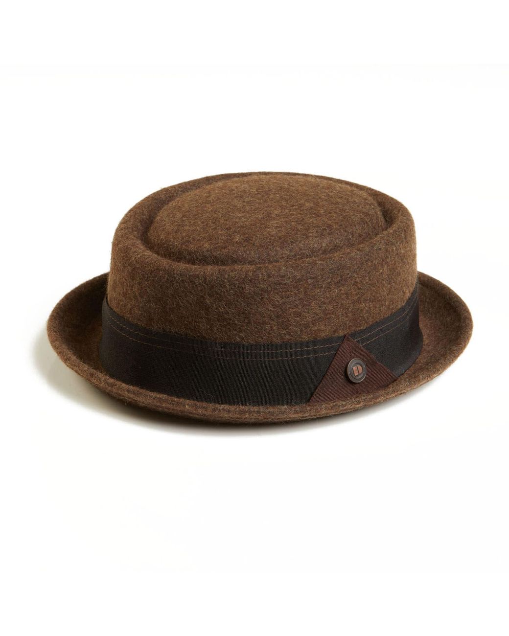 Dasmarca Hats Quintin Bitter Felt Oval Crown Porkpie Hat in Brown for ...