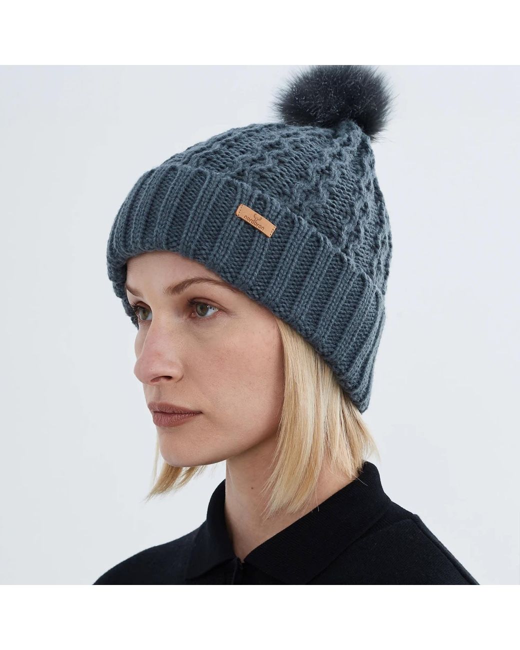 Norbron Giada Trooper Beanie in Blue | Lyst