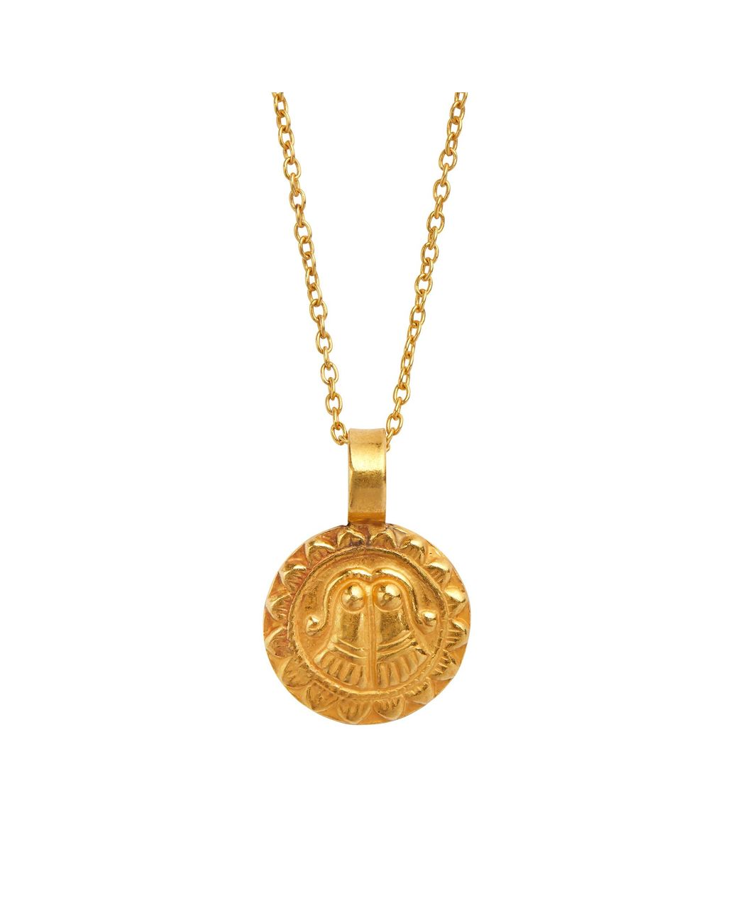 Goddess Charms Goddess Of Protection Charm Necklace in Metallic | Lyst UK