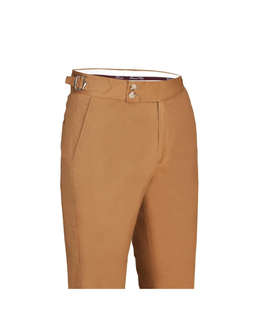 DAVID WEJ Paco Loose Fit High Waist Chinos Trouser in Brown for Men ...